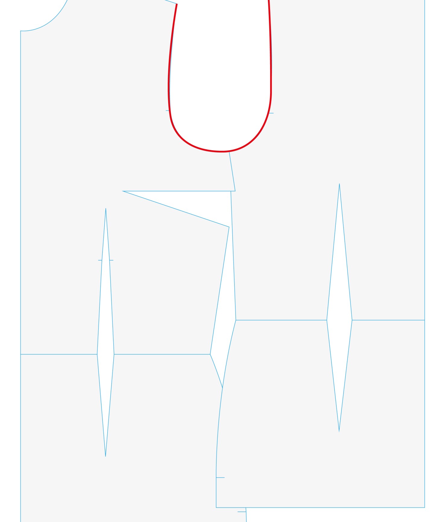 Manga base + transformación de patrón para camisa – Copycat